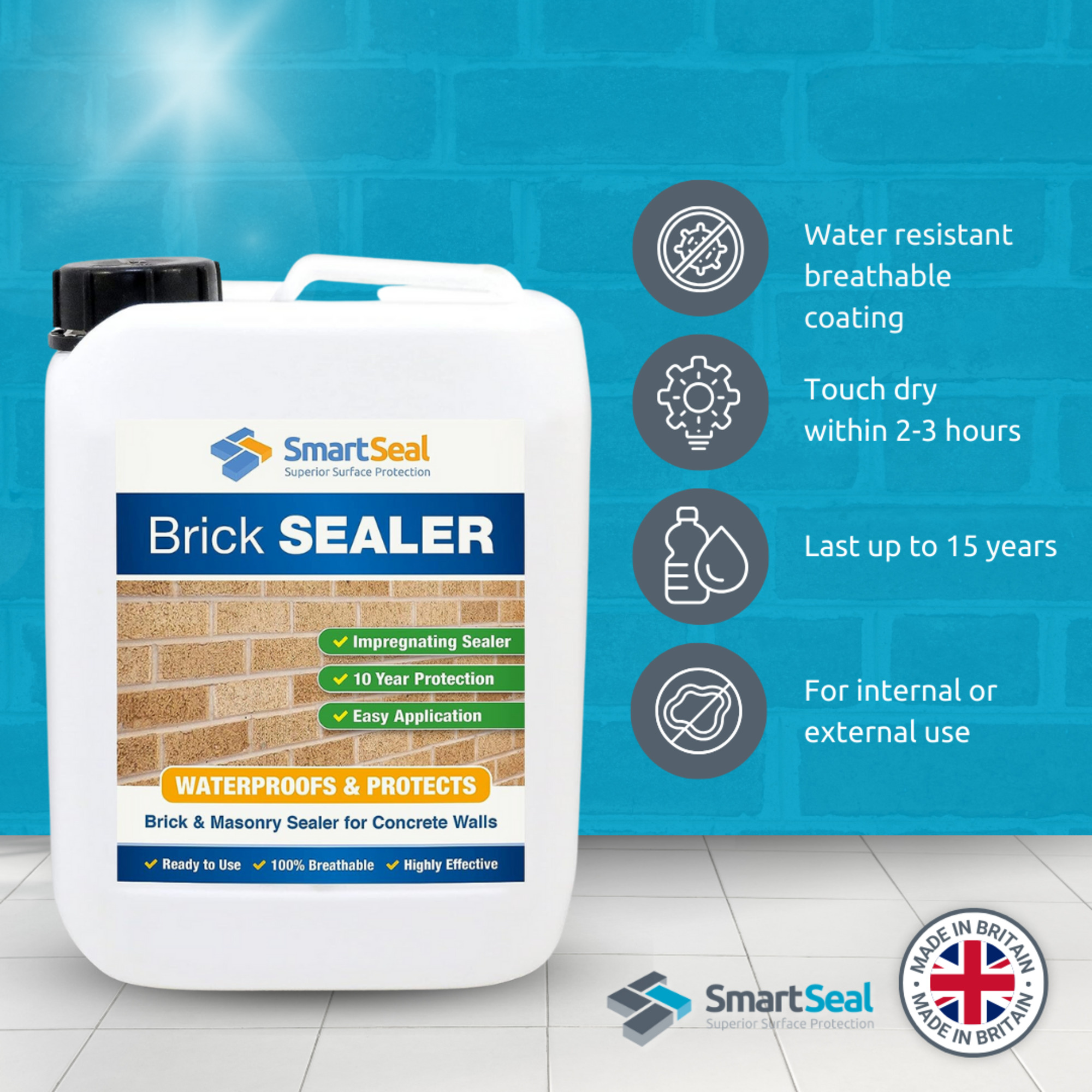 Brick Sealer | Waterproofer for Brickwork/Masonry