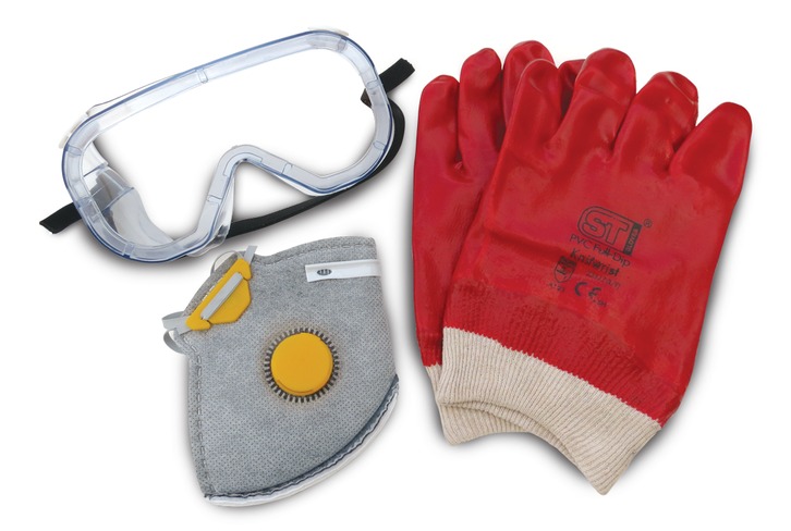Safety Wear Pack of Mask, Gloves and Goggles - Smartseal